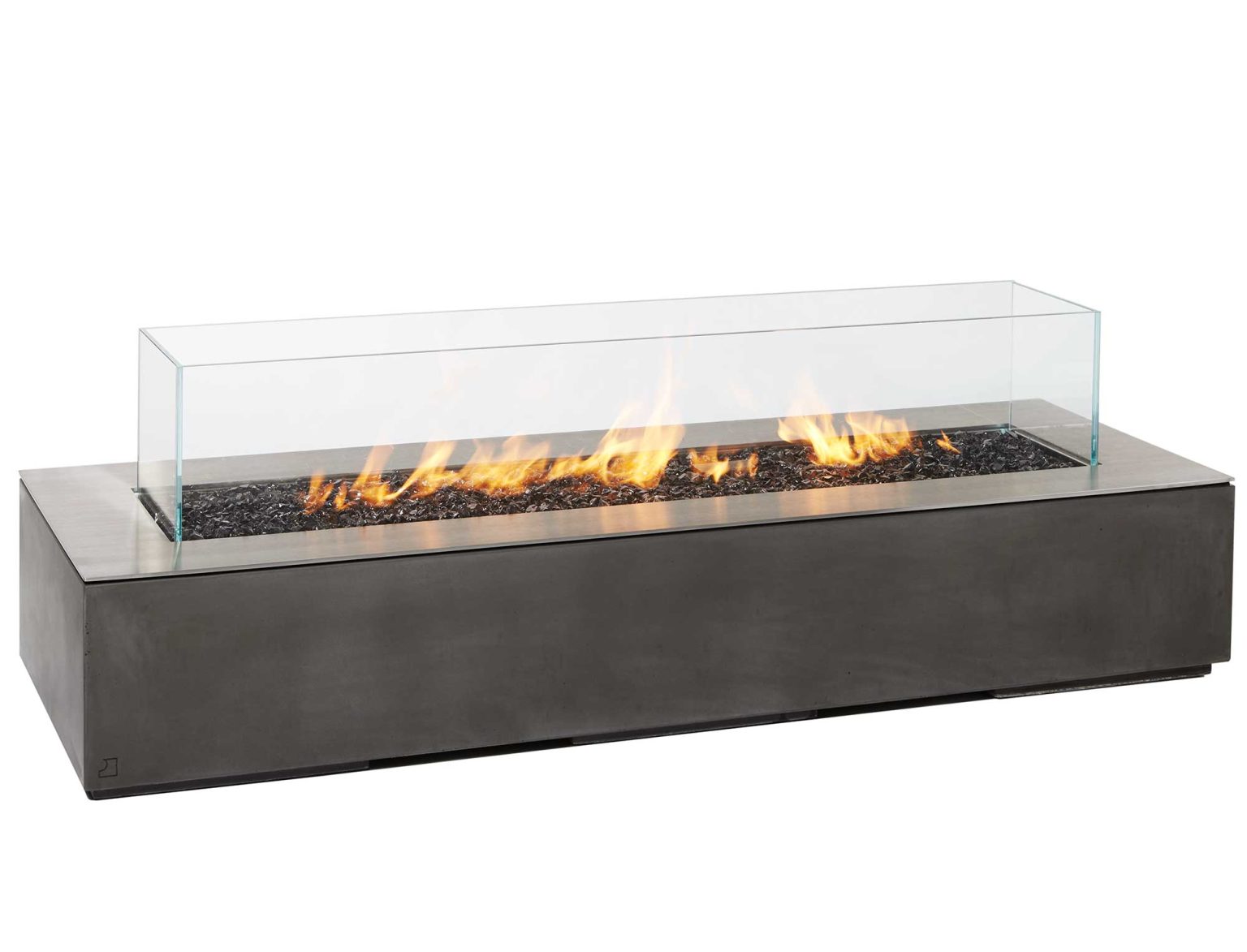 Linear Fire Pit - Robata Concrete | Natural Gas or Propane - Paloform