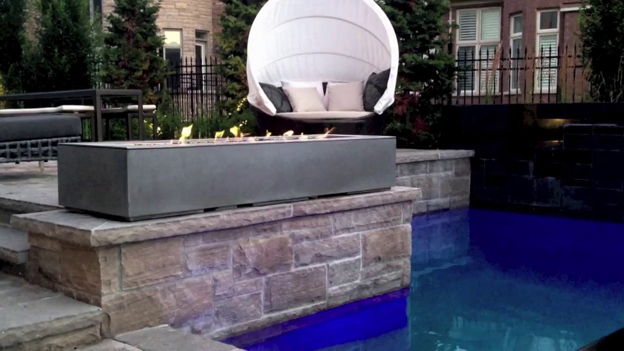 Robata Linear Outdoor Fire Pit | Natural Gas Fire Pit | UK