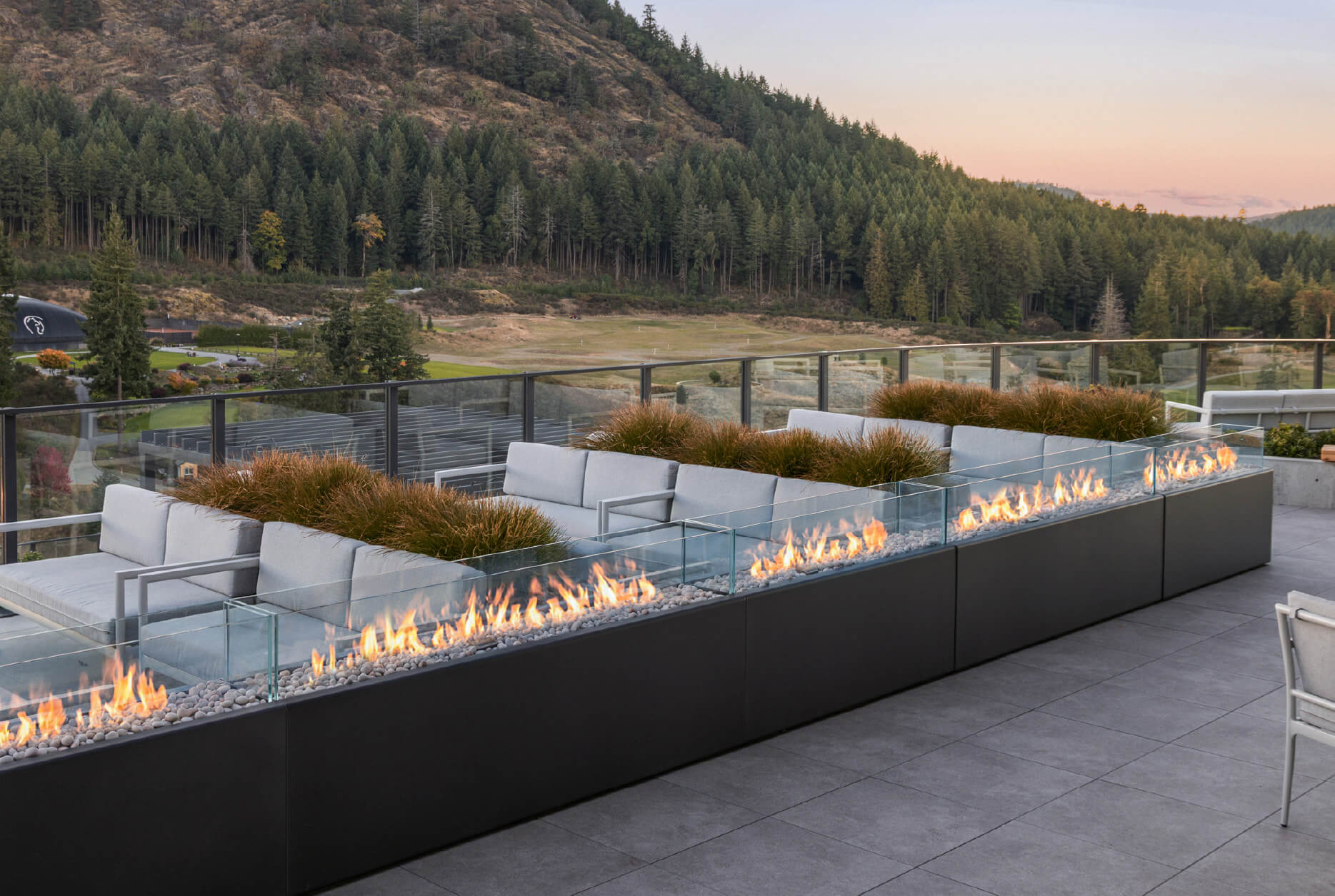 Elevated Outdoor Gathering Space at One Bear Mountain Resort - Paloform